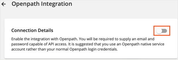 Safeguard Integration: Openpath
