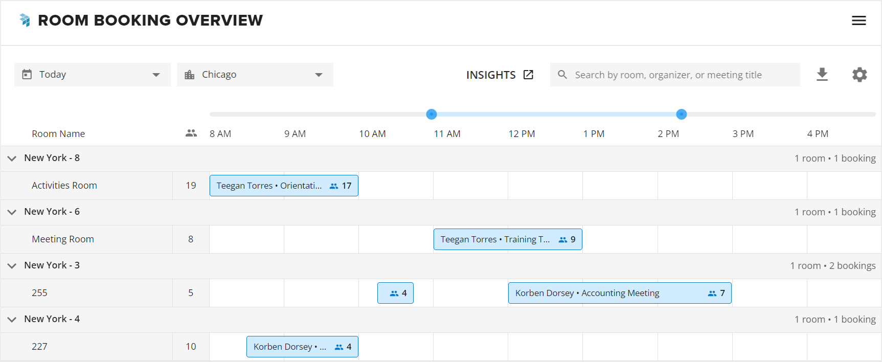 Introduction to Room Booking Overview