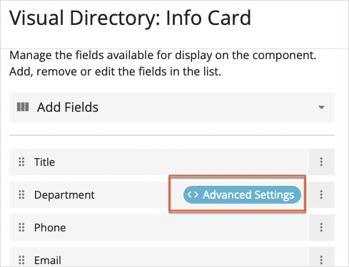 Configuring Your Directory Synchronization Fields