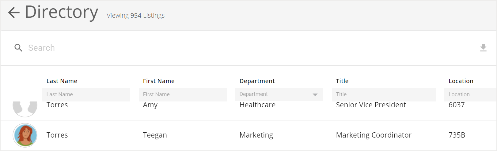 Navigating Visual Directory