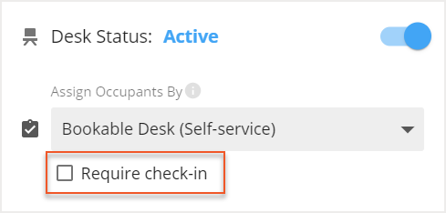 Setting Up Check-In for Bookable Desks