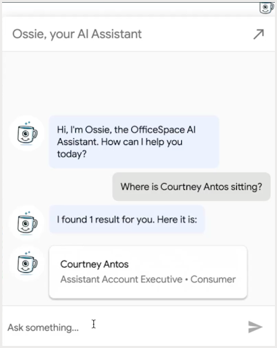 Using Ossie, OfficeSpace's AI Assistant