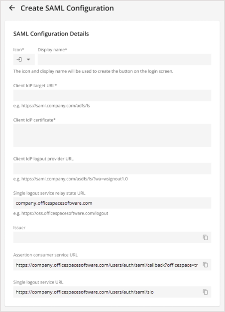 Configuring SSO for OfficeSpace