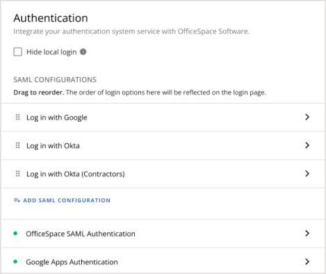 Configuring SSO for OfficeSpace