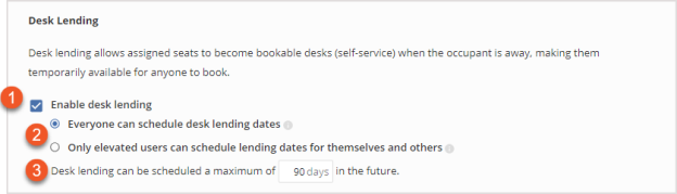 Setting Up Desk Lending